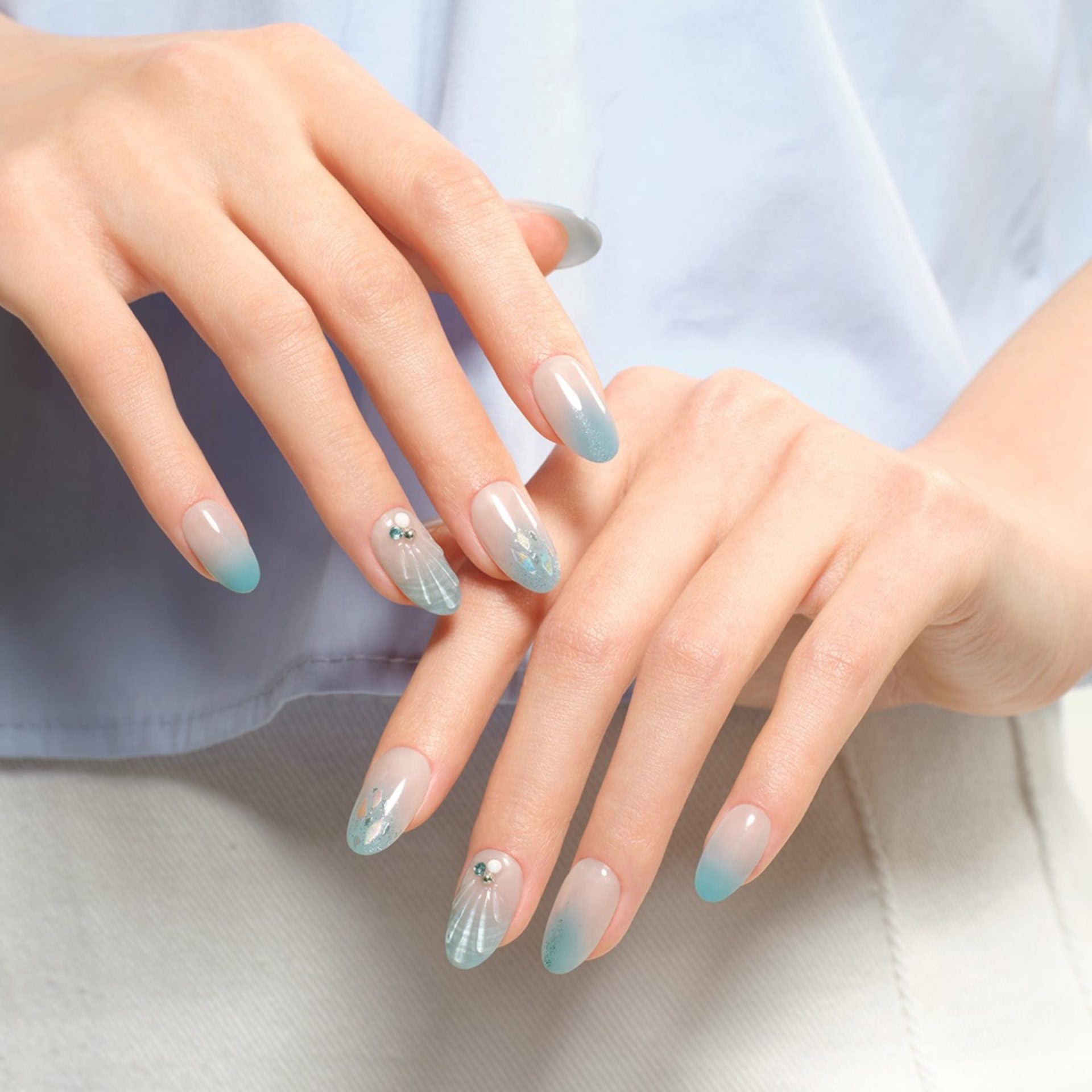 Magic Press (Mani) - MJP4S054PA Blue Shell - Dashing Diva Australia